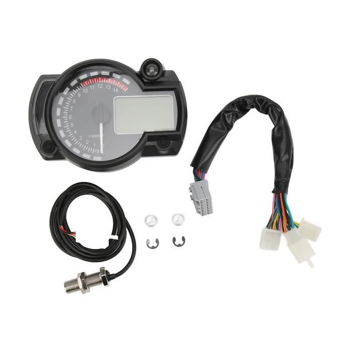 Akozon Instrument de moto Compteur de vitesse moto Odograph 15000 R/min ...