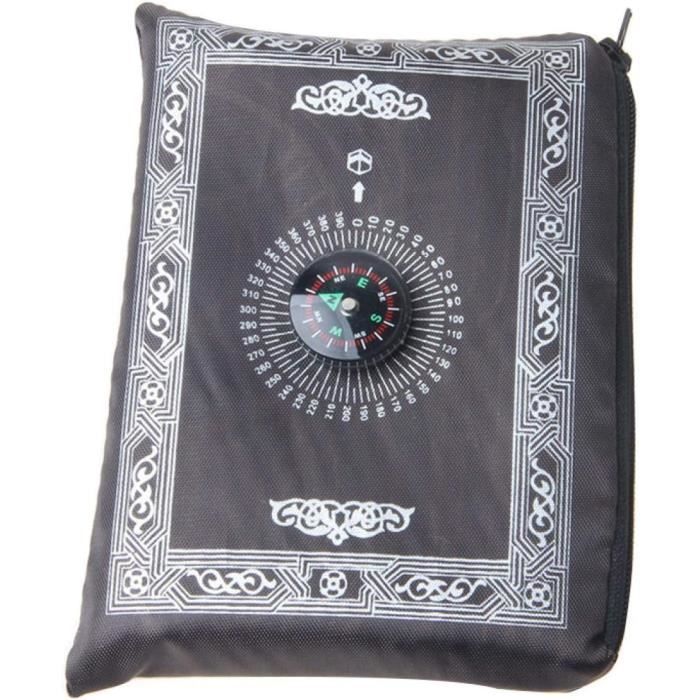 Tapis De Prière Musulmane Avec Boussole Dans Une Pochette, Portable ...