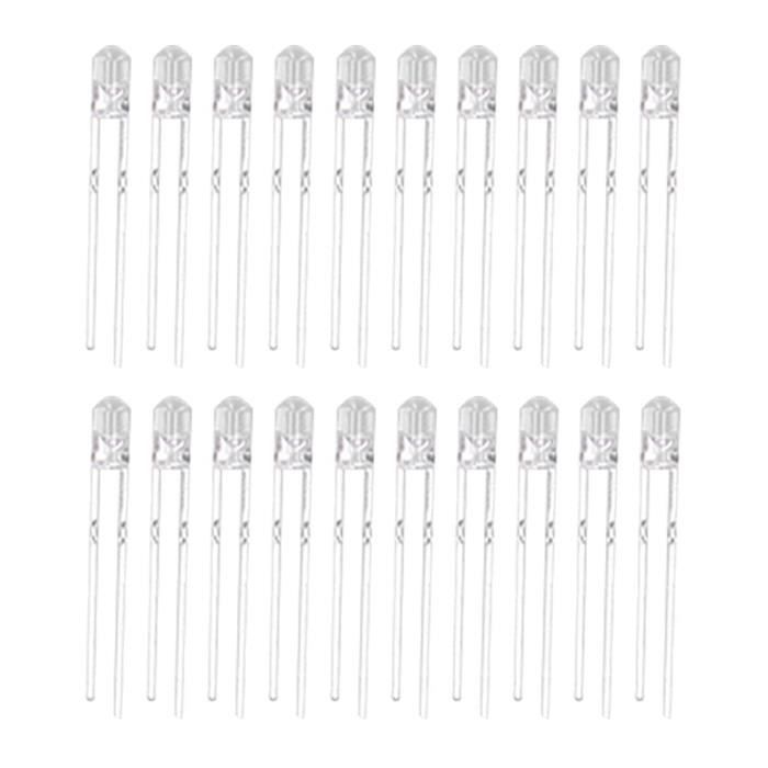 100pcs Diode Lumineuse LED 8 Couleurs LED Couleur Lumineuse Lampe Kit ...