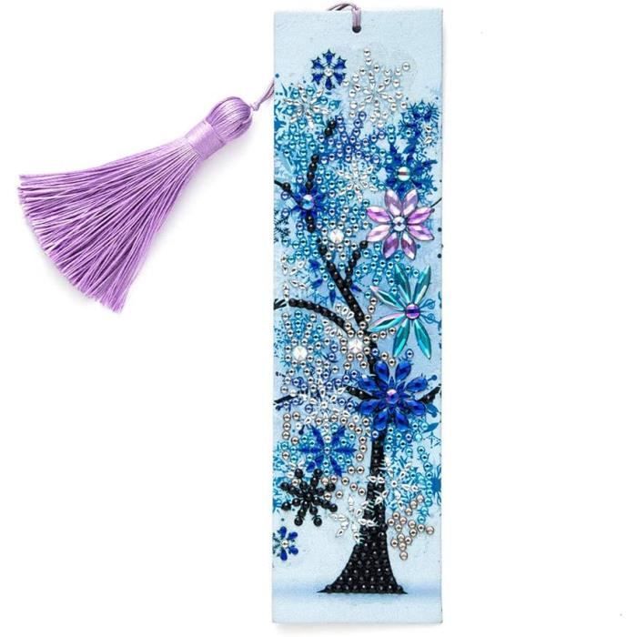 Domybest Marque-page de Peinture au Diamant Bricolage Diamond Painting Marque Page en Cuir ...