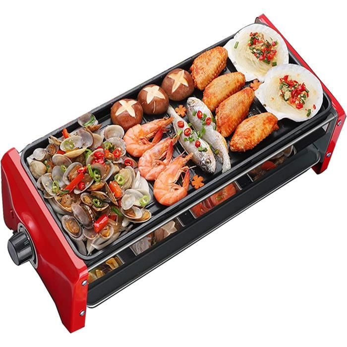 Grill Electrique Interieur, 1350w Barbecue D'intérieur électrique ...