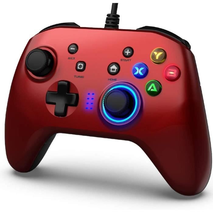 Manette Gaming pour PC, USB Wired Gamepad, Manette du Contrôleur de Jeu ...