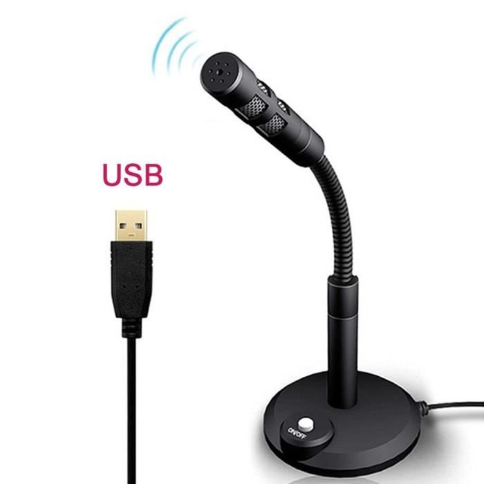 USB Microphone de Studio avec support USB, à 3.5mm, Microphone de ...