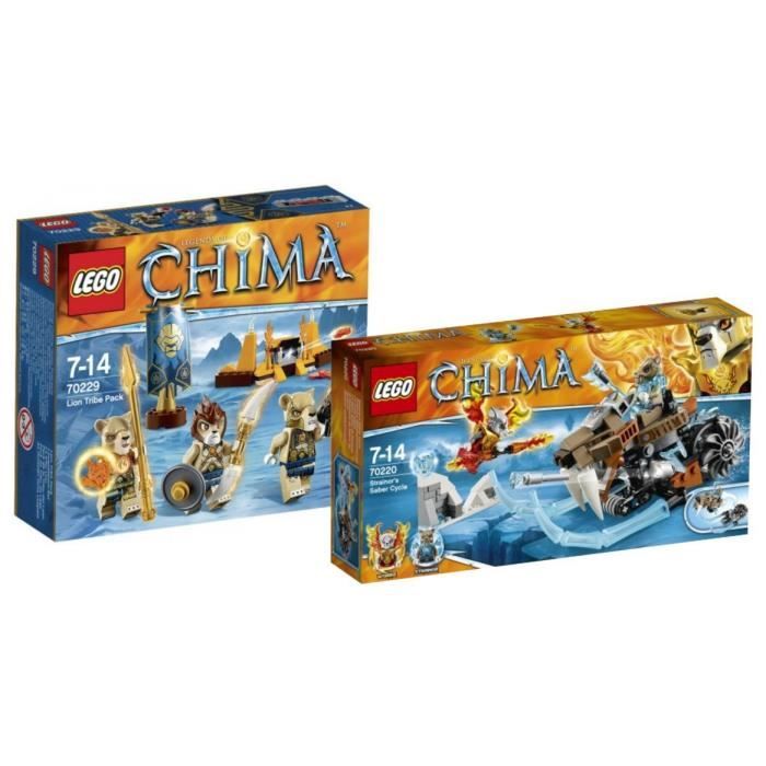 LEGO Legends of Chima 2 in 1 : 70229 & 70220 - Cdiscount Jeux - Jouets