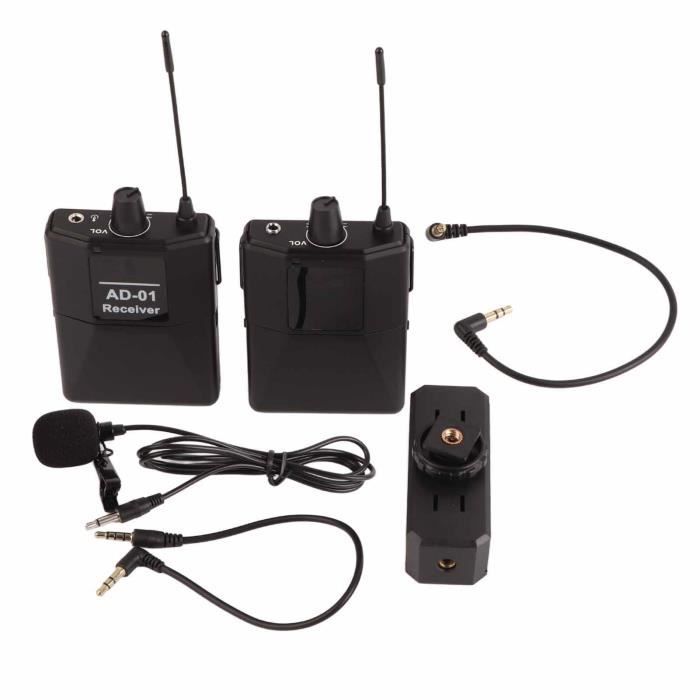 Mothinessto Microphone cravate sans fil Microphone Cravate 1 pour 1 ...