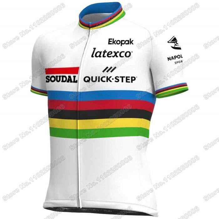 Soudal Quick Step Champion du monde Vêtements de cyclisme Été Ensemble ...