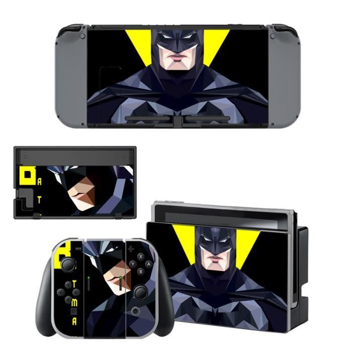 Sticker pour Nintendo Switch, Batman Kit Autocollant Skin Protection ...