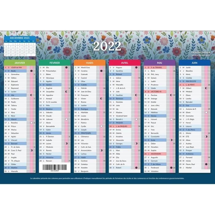 Calendrier - feminae - format A4 - Papier épais - prévu pour l'écriture[S82] - Cdiscount Beaux ...