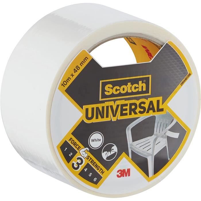 3M Scotch Suprême Ruban Toilé de Réparation Ultra Résistant 10 m x 48 ...