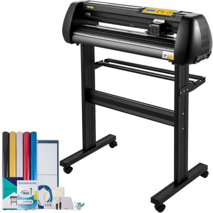 Plotter de découpe vinyle - VEVOR - Traceur de Coupe 720 mm SK-720T - avec Logiciel SignMaster ...