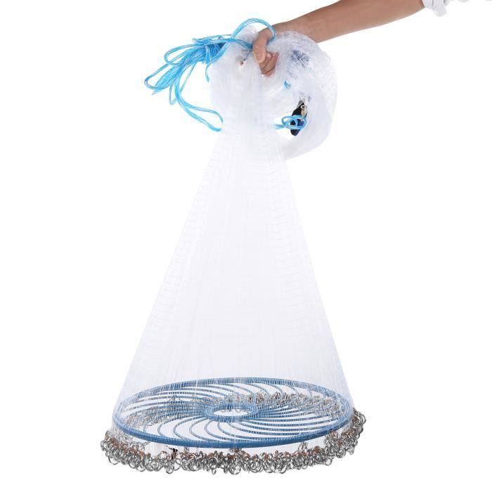 VINGVO Lancer un filet 360cm main jetant la chaîne de cycle en nylon de ...