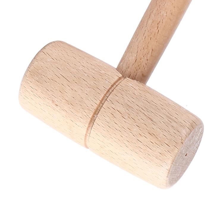 Maillet en bois - V BESTLIFE - Hêtre - Tête ronde - Outil de menuiserie ...