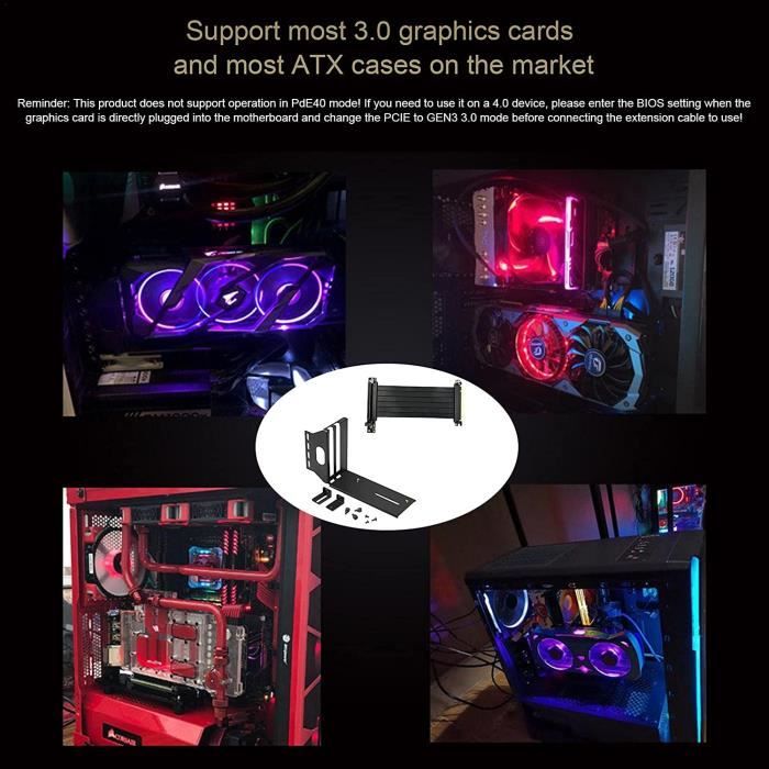Support Gpu Vertical Support Vertical Carte Graphique Kit De Support De ...