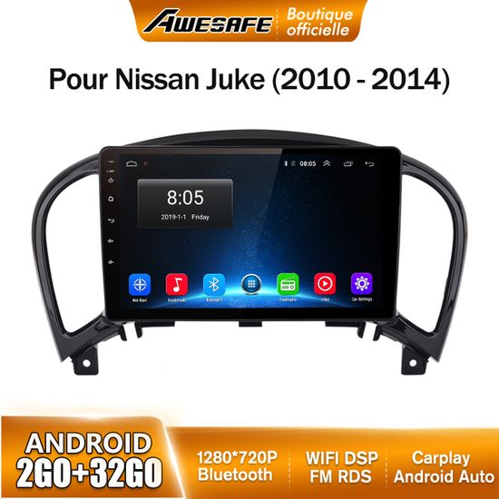 AWESAFE Autoradio Android 13 2Go+32Go pour Nissan Juke (2010-2014) 9 ...