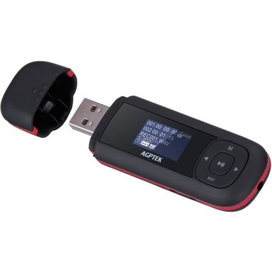 Lecteur MP3 - AGPTEK - 8 Go - USB - Autonomie 10H - Léger pour le sport ...