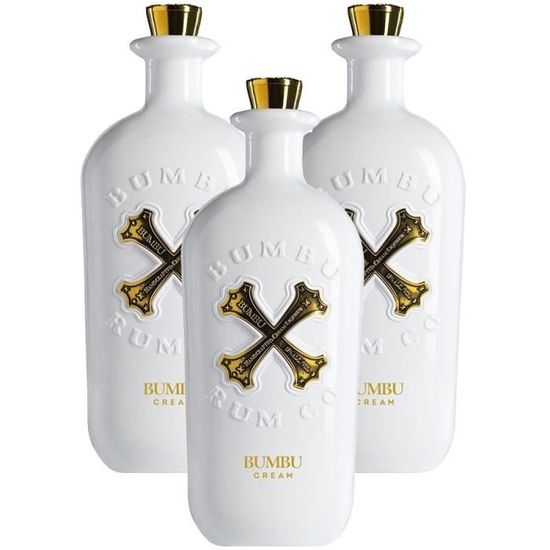 Rhum Bumbu Cream 70cl - Lot de 3 - La cave Cdiscount