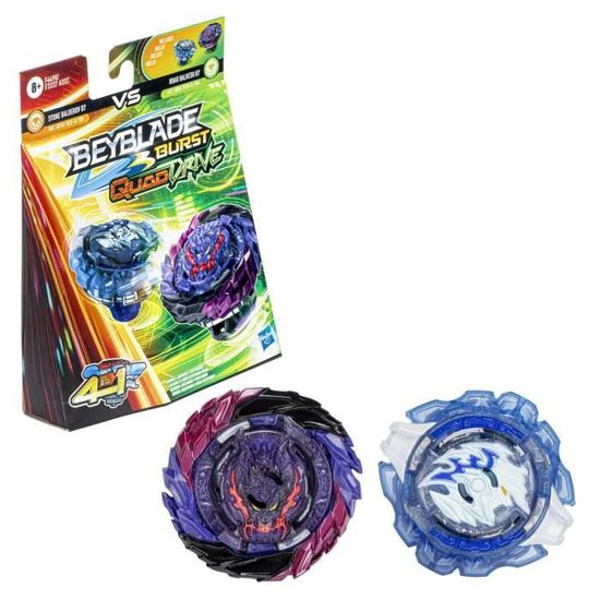 2 toupies Beyblade Burst Quad Drive - Stone Baldero B7 VS Roar Balkesh ...