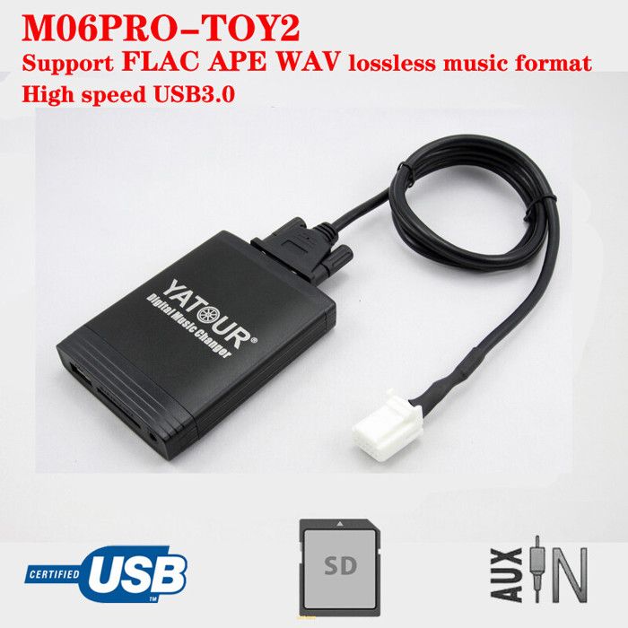 Yatour-Adaptateur autoradio USB SD AUX IN,M06 (M06 PRO),Toyota Lexus ...