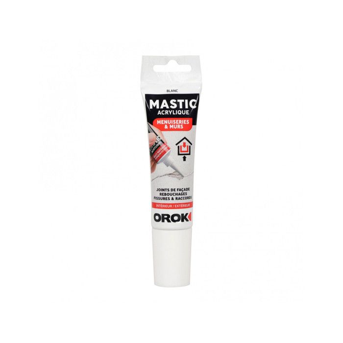 MASTIC ACRYLIQUE BLANC SUR MENUISERIE ET MURS TUBE 85ML - Cdiscount ...