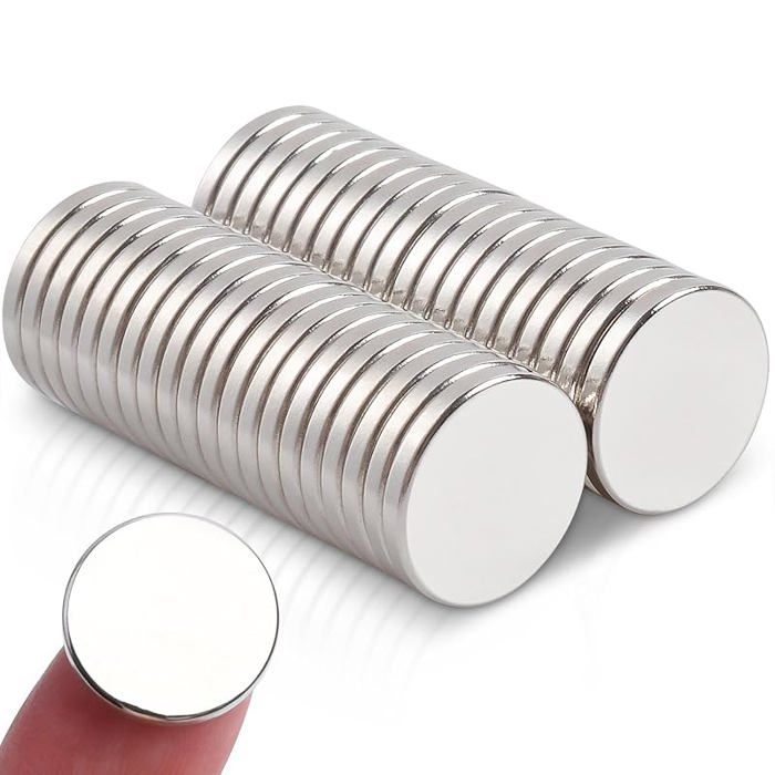40 aimants néodyme ronds 15x2 mm - Adhésifs puissants pour ...