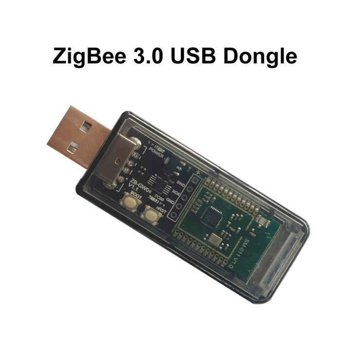 Clé USB ZigBee-Dongle USB Zigbee 3.0 basé sur Silicon Labs EFR32MG21, passerelle universelle ...