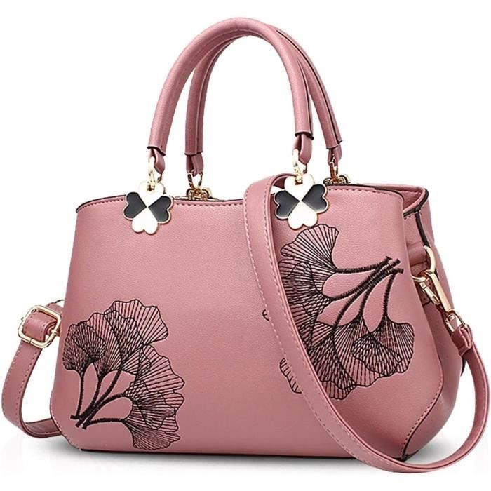 Femmes Fleurs Haut Handle Handbags Sac D'Épaule Sac Bandoulière Fourre ...