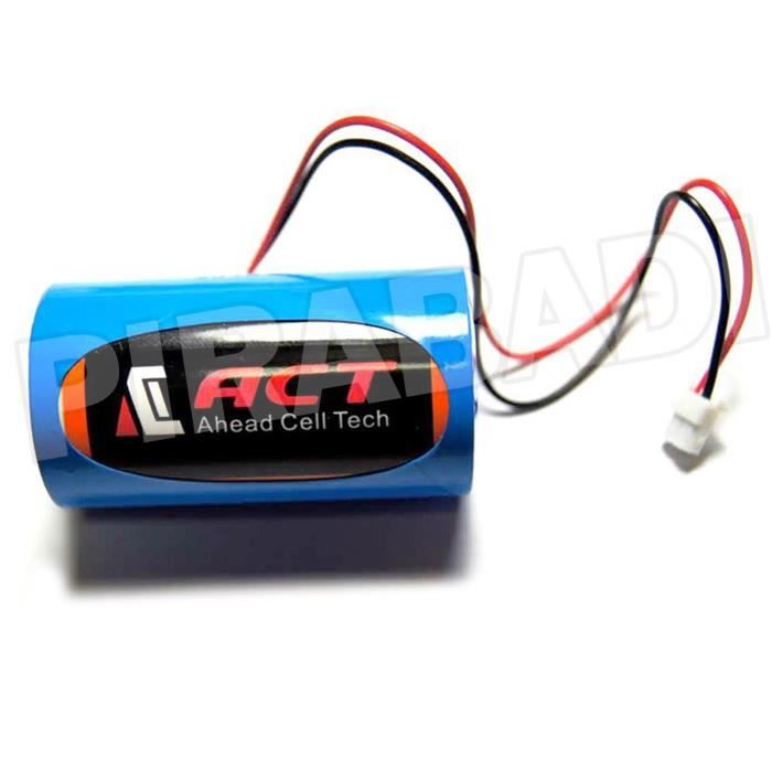 PILE LITHIUM 3.6V D ER34615M 14500mah SIRÈNE VISONIC MCS 710 730 ALARME ...