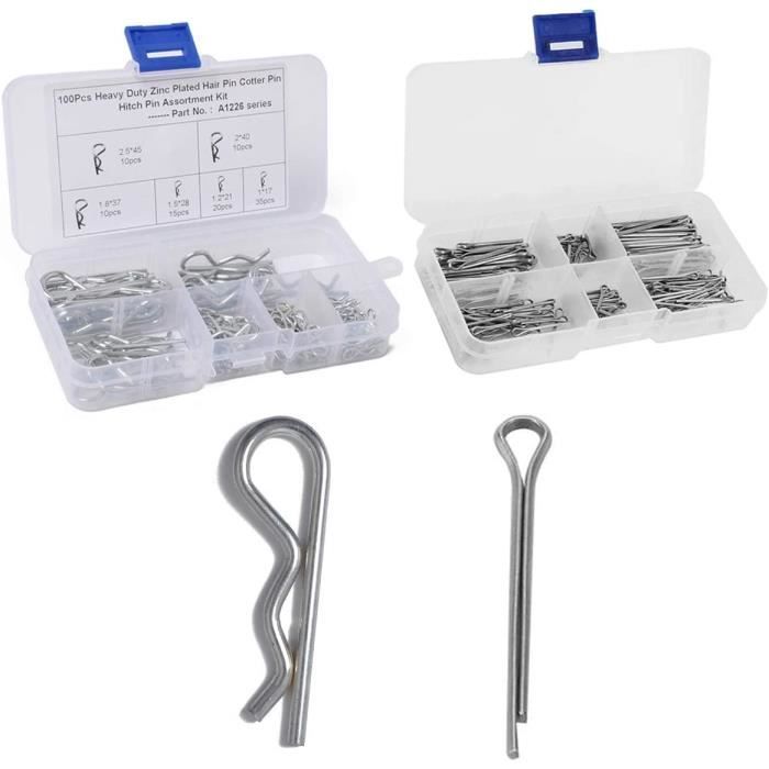 R Clips 275 Pièces Broches Fendues Goupille Fendue Acier Inoxydable ...