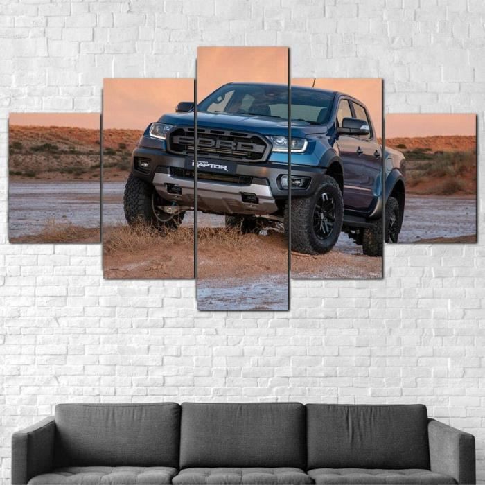 Painting Ford Ranger Raptor Truck Image Impression sur Toile avec Cadre ...