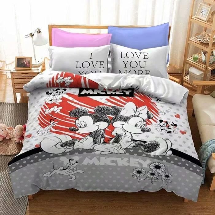 Mickey minnie souris dessin animé couette couette couverture couverture ...