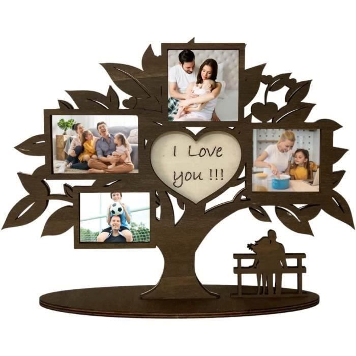 Cadre en bois d'arbre de vie | Je t'aime cadre photo multiple | Idée ...