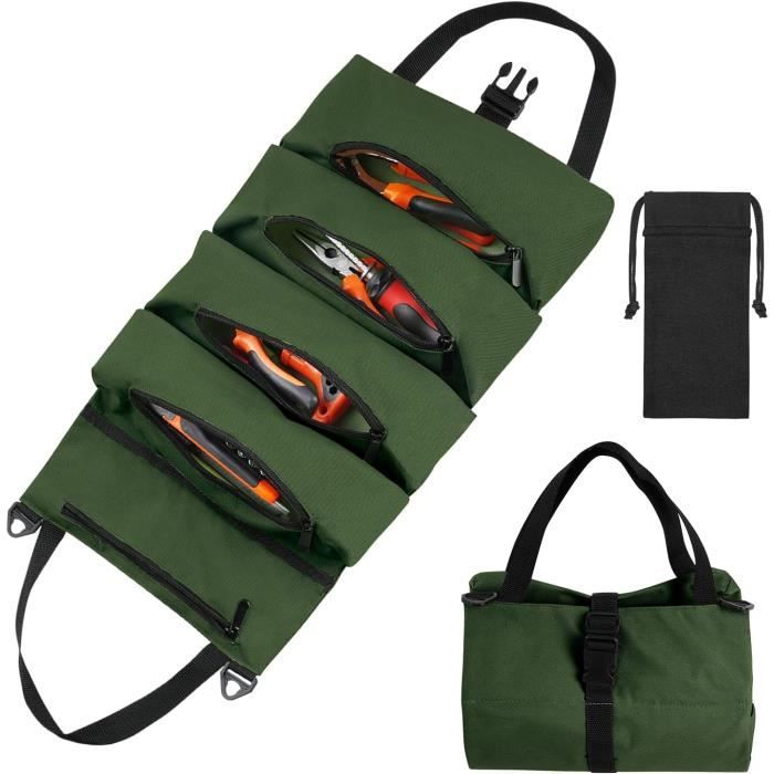 Sac À Outils, Caisse A Outil Vide Avec 5 Poches, Rouleau À Outils 46 X ...