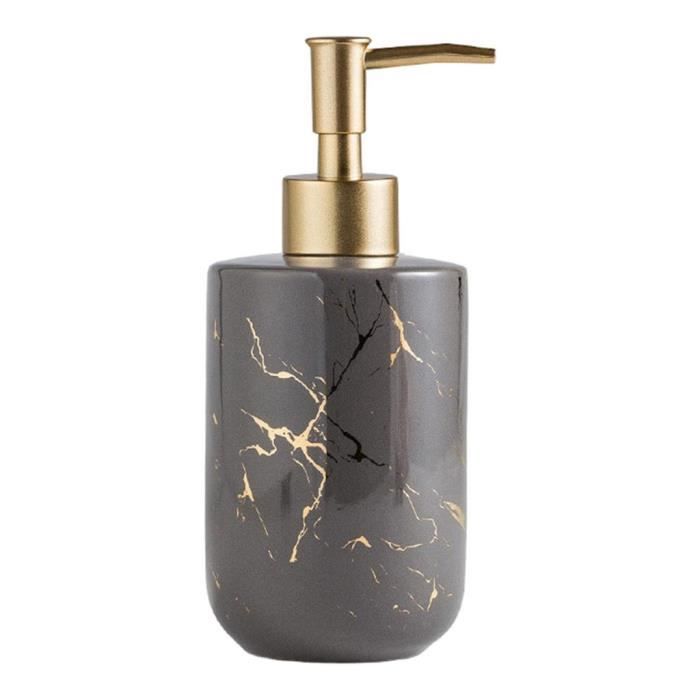 Distributeur de savon en céramique rechargeable 300 ml Texture de ...