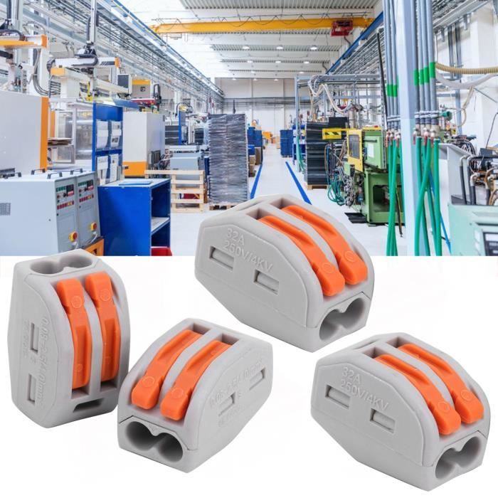 Minifinker Connecteur de câblage Push Wire 100 pièces connecteur de ...