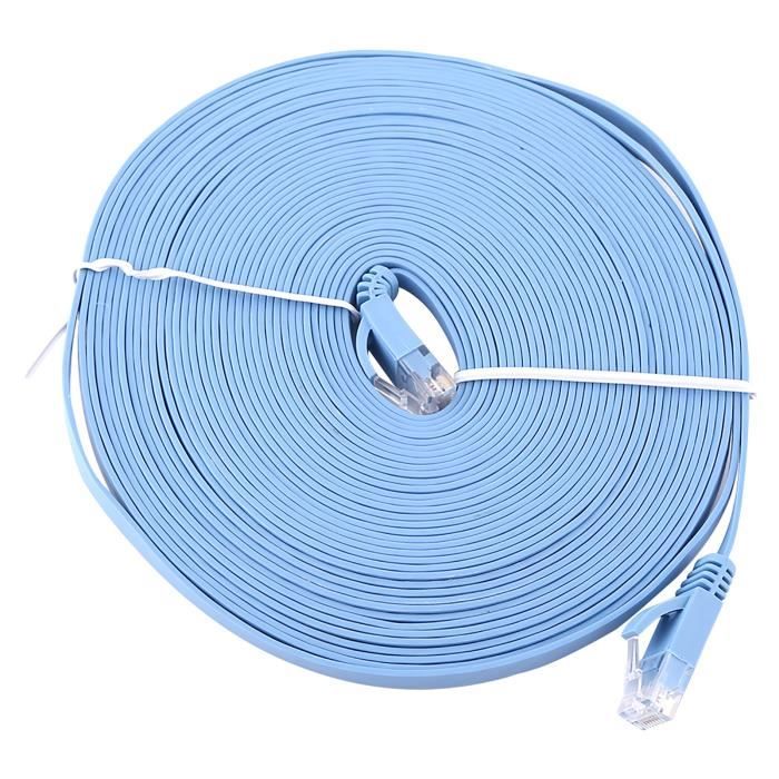 Qiilu Câble LAN RJ45 CAT6 Câbles de routeur de correction UTP de câble ...