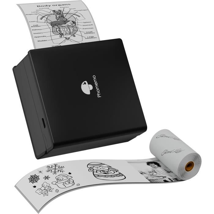 M02 Mini Imprimante Portable Imprimante Photo Thermique Bluetooth Sans ...