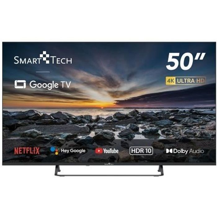 SMART TECH TV 4K UHD 50" (127cm) 50UG10V3, Smart TV Google TV, HDMI ...