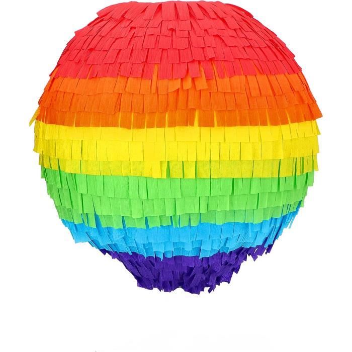 Grande piñata d'anniire pour enfants, garçons et filles – Arc-en-ciel ...