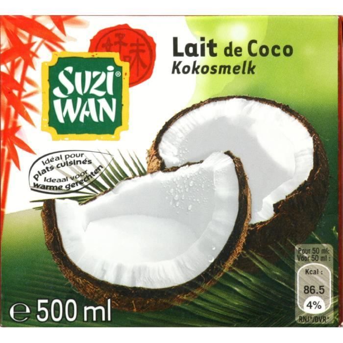 SUZI WAN Lait de coco - 500 ml - Cdiscount Au quotidien