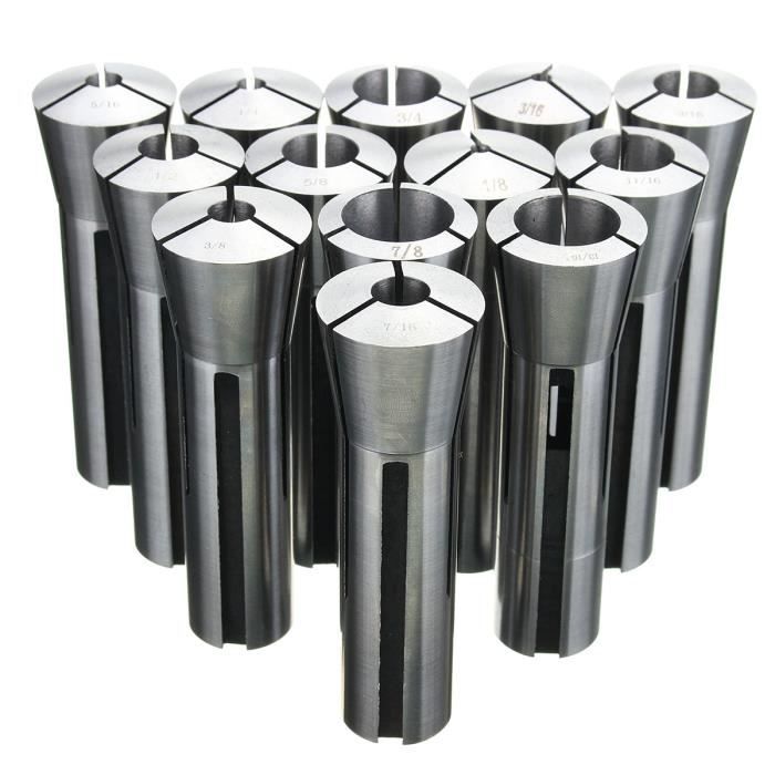 TEMPSA Collet Set 13PCS R8 pour Gravure Fraisage CNC Machine-outil ...