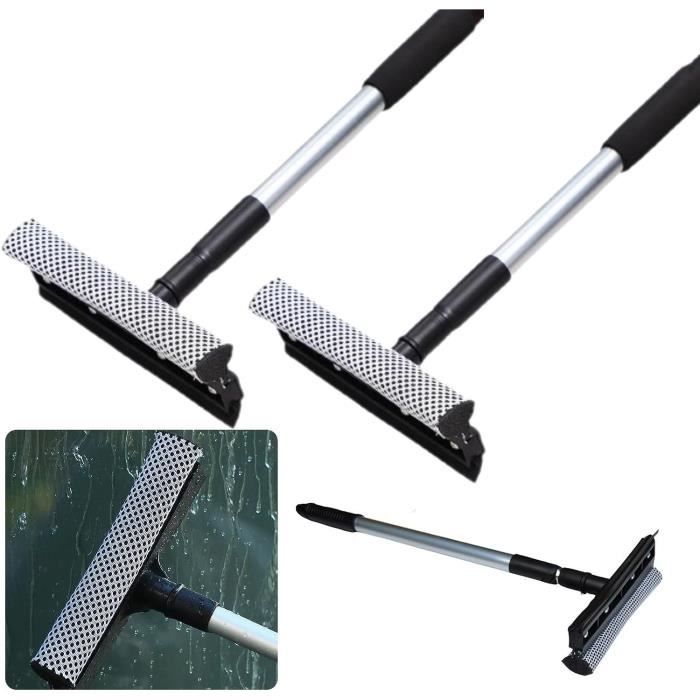 Nettoyeur De Miroir Avec Tige Télescopique,Outil De Nettoyage D'Essuie ...