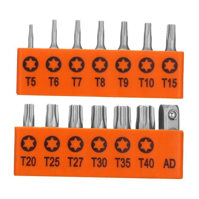 Clé Hexagonale de Sécurité Torq Star Bits Clé 1/4 de Pouce Clé Allen ...
