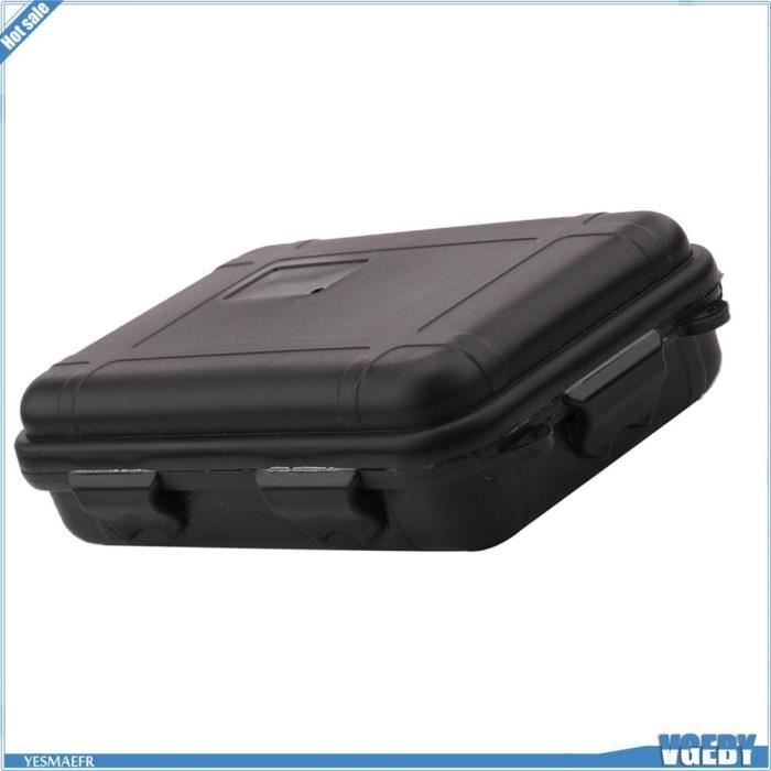 Boîte de Rangement Extérieure - VGEBY - Anti-Choc - Étanche - Plastique - Noir - Cdiscount Bricolage