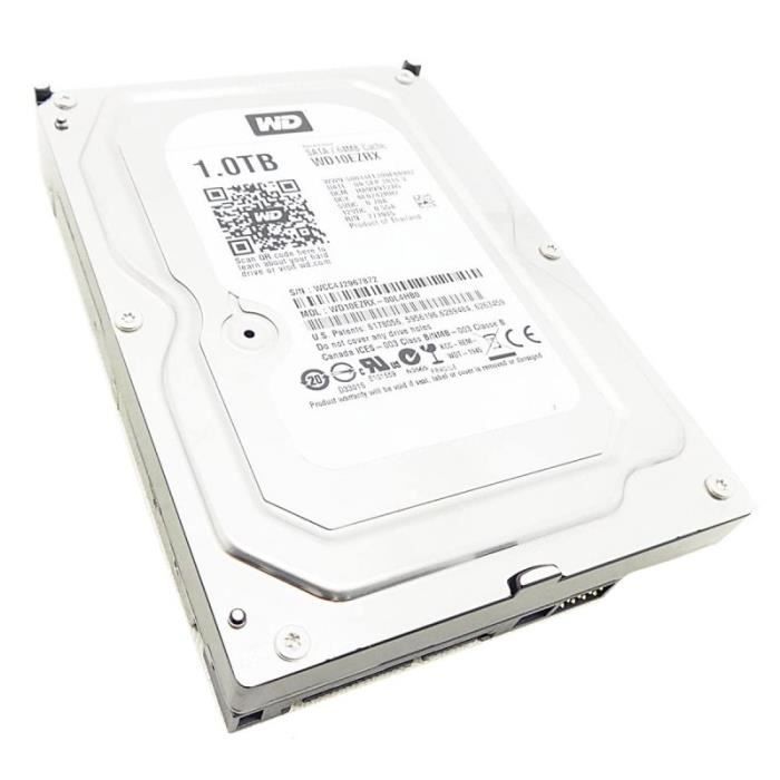 Disque Dur 3.5" 1To SATA Western Digital Recertified WD10EZRX-00DC0B0 ...