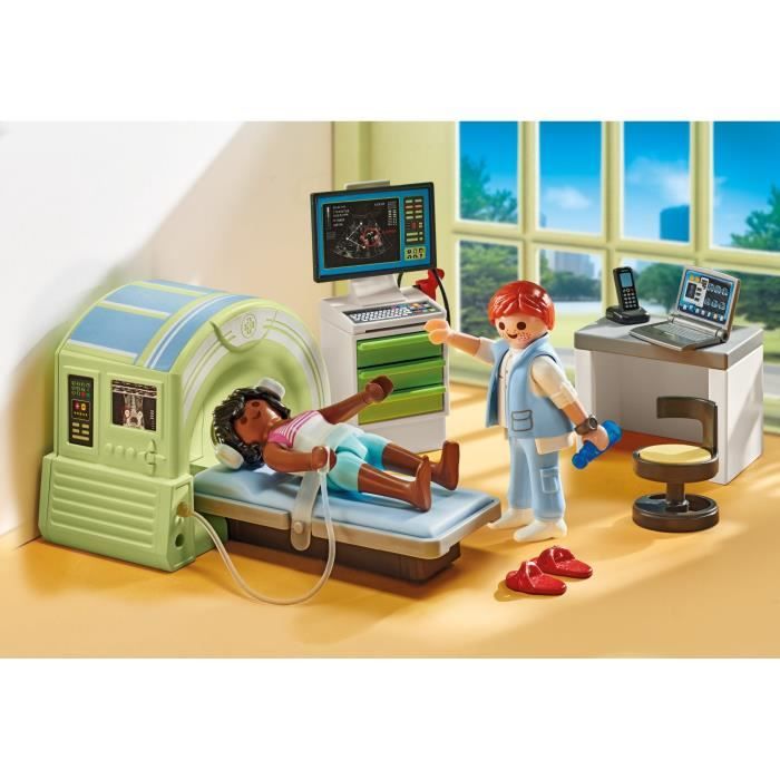 PLAYMOBIL 71618 Scanner médical avec patiente, City Life, L'Hôpital, 29 ...