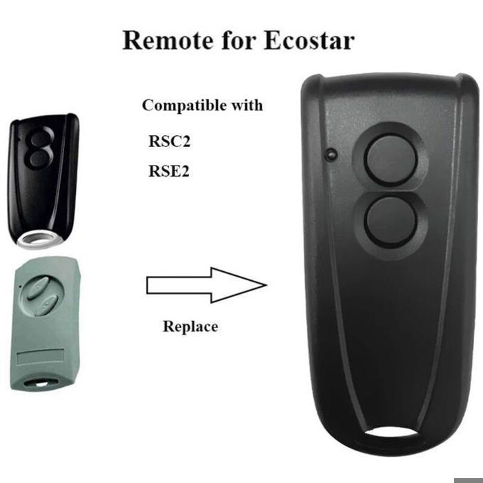 Télécommande Portail Ecostar Rsc2 Fréquence 433 92 Mhz Portée Jusqu