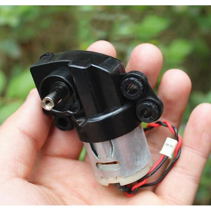 Petit moteur d'engrenage à vis sans fin cc 6V-12V, 60RPM-120RPM, arbre ...