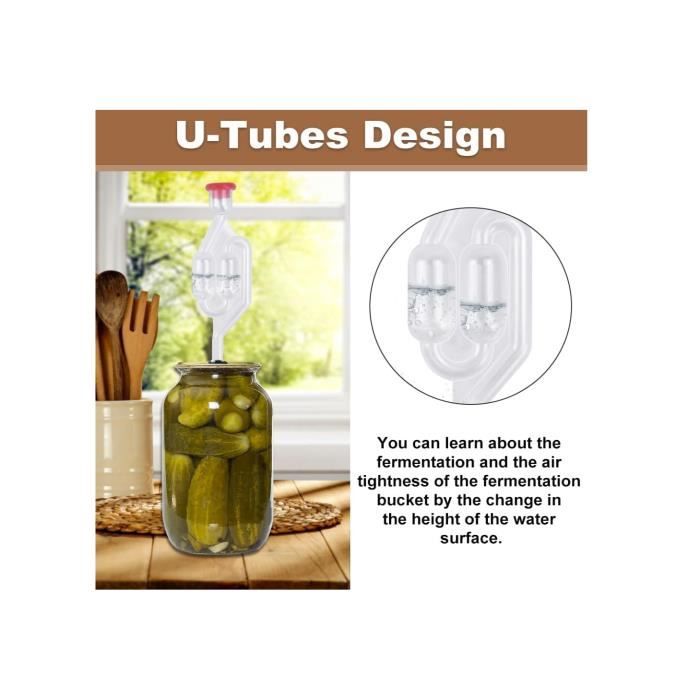 2PCS Fermentation Airlock Barboteur Fermentation SAS de Fermentation ...