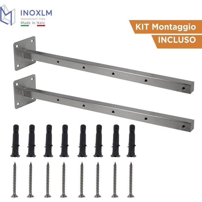 Inoxlm Bras Pour Séchoir À Linge Mural Fabriqué En Italie En Acier Inoxydable[m1272] - Cdiscount ...