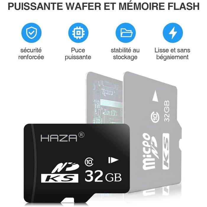 Sd 32 Go, Carte Sd Jusqu'À 100 Mo/S (R), Carte Mémoire Sdhc, Carte Sd ...